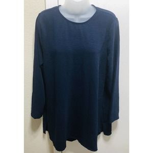 REFKA | Dresses | Refka Woman Sz 8 Navy Blue Shift Dress Shirt Long ...